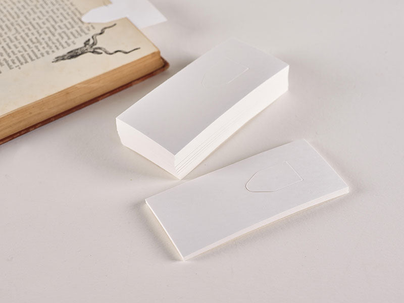 Buffered archival bookmarks with tab. Size 57 x 127mm. Pk 100 ...
