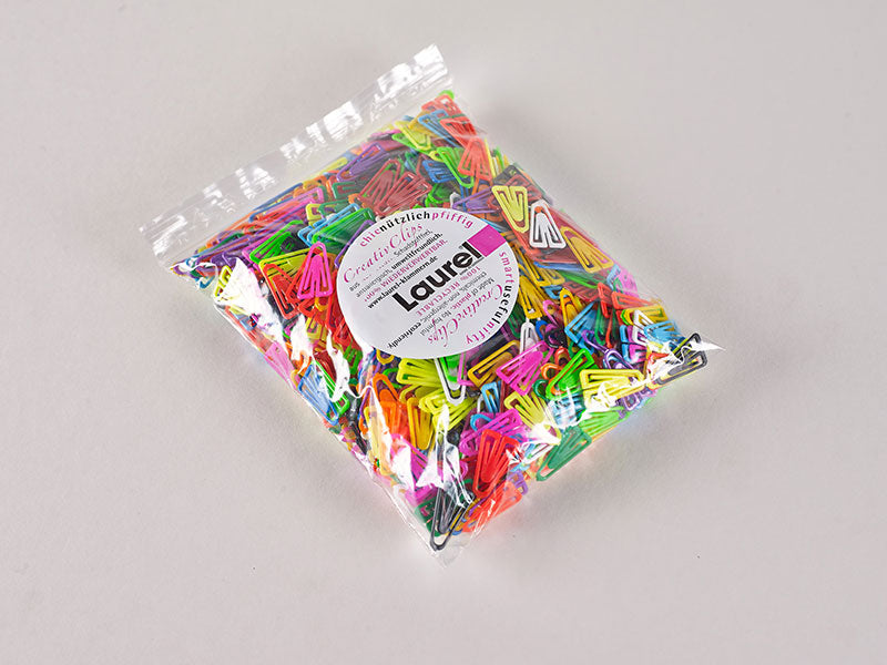 Polystyrene paper clips, 35mm Assorted Colours – Archival Survival