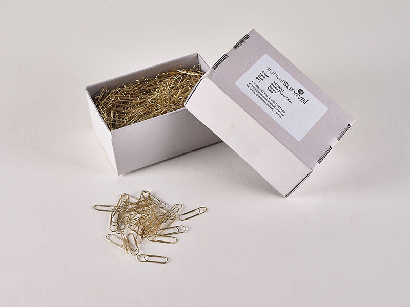 Brass paper clips 33mm – Archival Survival