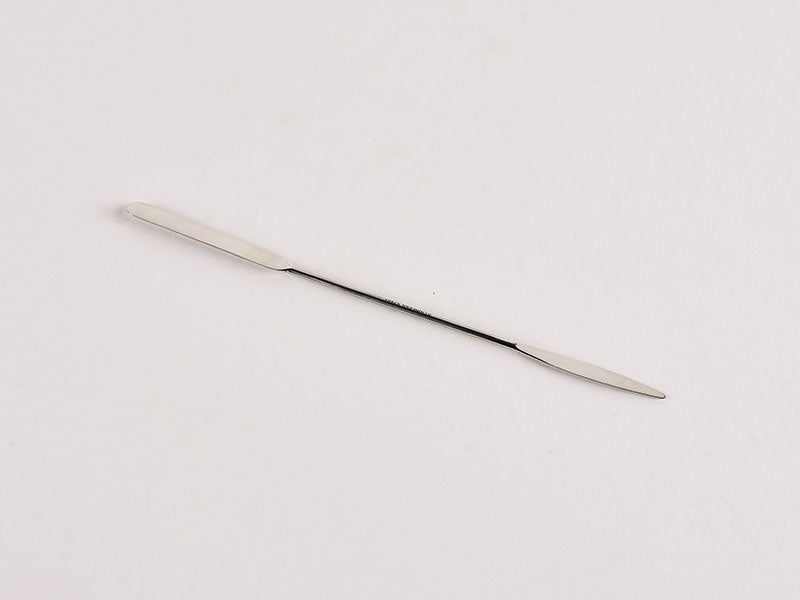 Microspatula # 1. Stainless steel, 230mm length. One flat rounded end ...