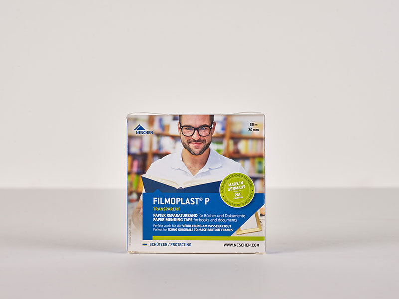 P tape for document repair & hinging, 20mm x 50m roll, clear – Archival ...