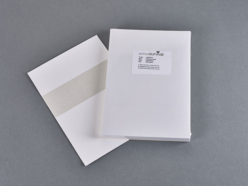Stack box label 70 x 210mm, 4 per A4 sheet – Archival Survival