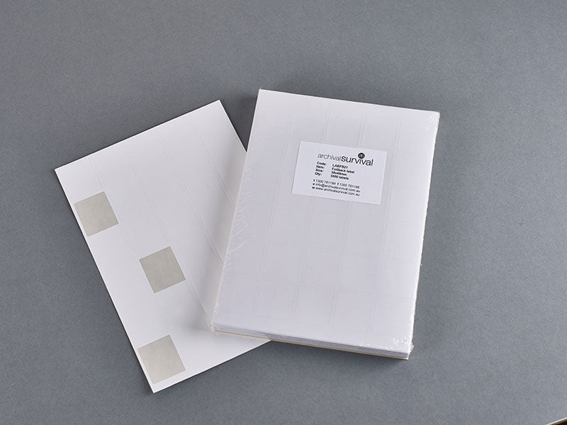 Accession label 38 x 41 mm, 30 per A4 sheet – Archival Survival