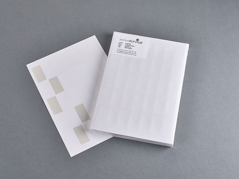 Small box label 25 x 50mm, 35 per A4 sheet – Archival Survival